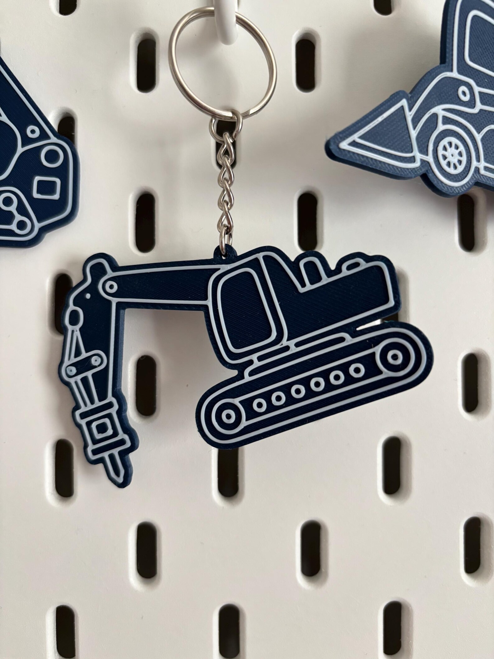 Construction Vehicles Keychain - Etsy