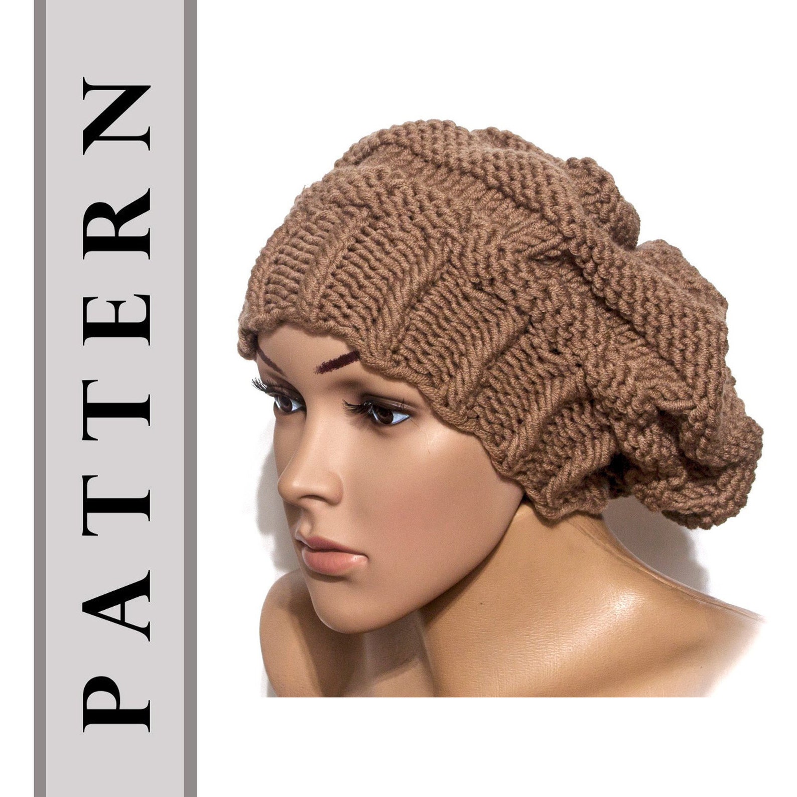 Instant Download Knitting Pattern Pixie Hat Slouchy Earflap Hat Pattern ...