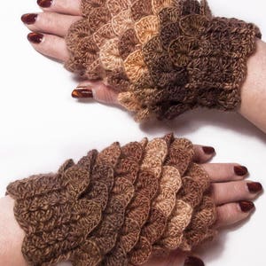 PATTERN Dragon Scale Fingerless Gloves Crocodile Gloves - Etsy