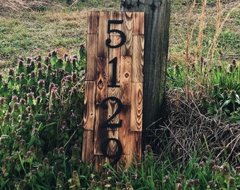 Wooden house numbers | Etsy