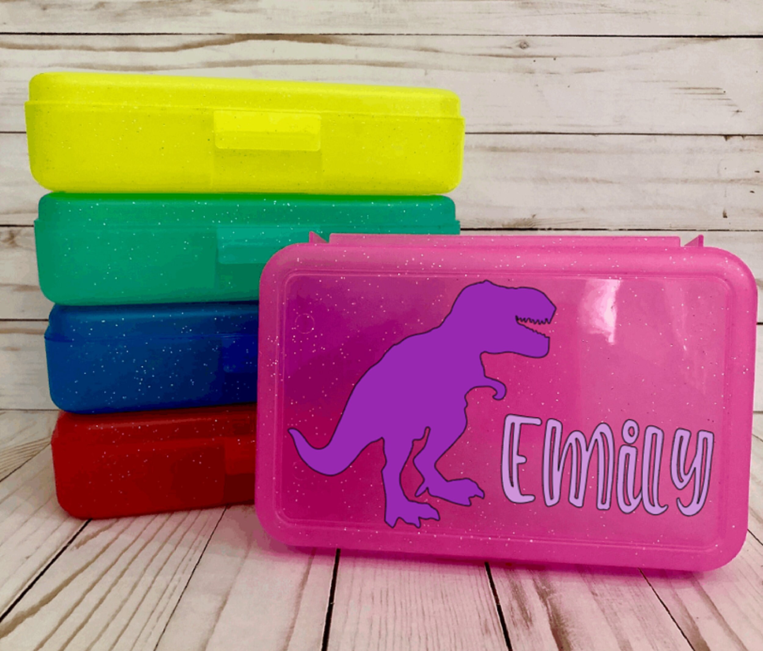 Personalized Pencil Boxes, Dinosaur Custom Pencil Box, Custom Pencil Boxes, Back to School ...