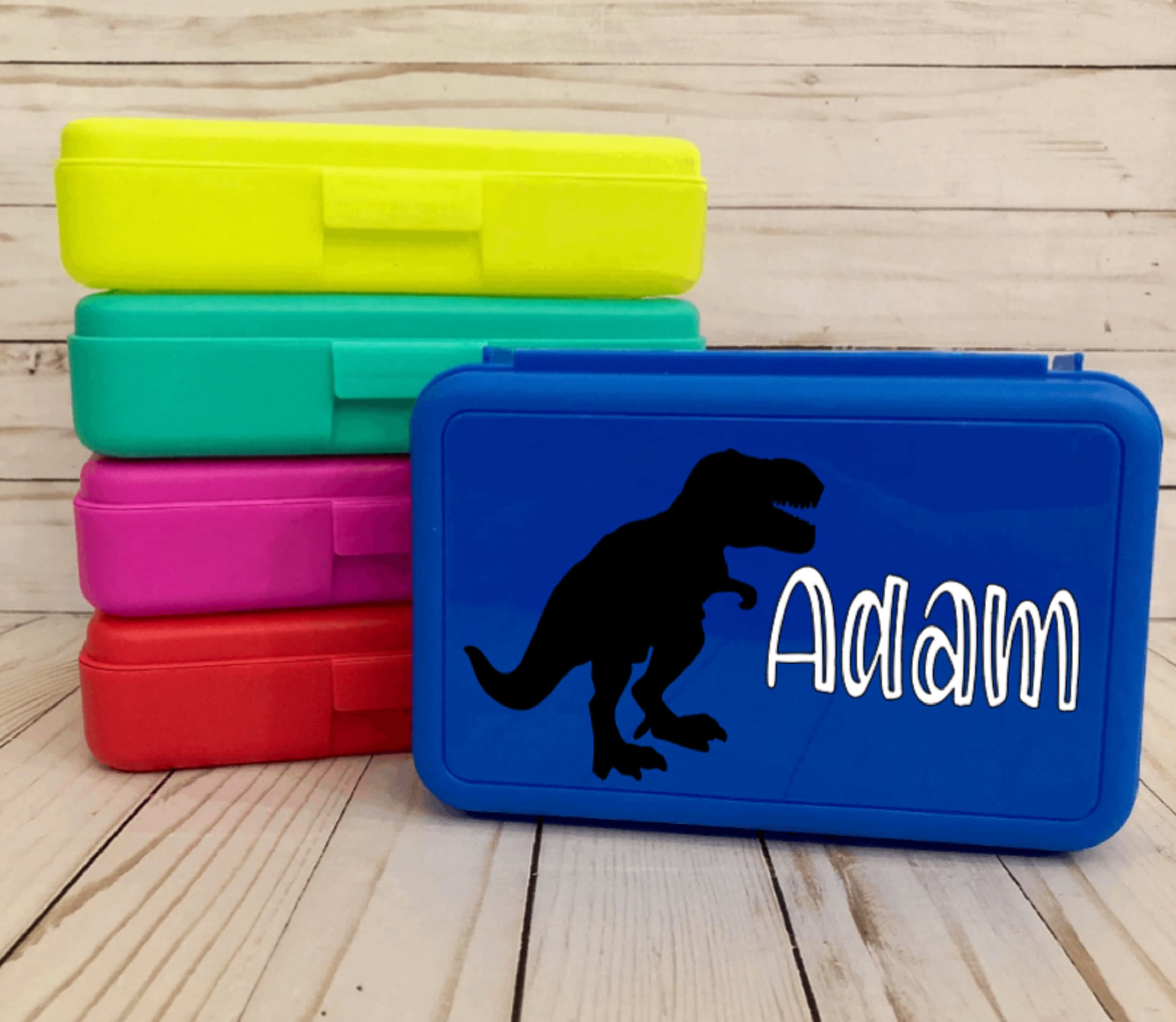 Personalized Pencil Boxes, Dinosaur Custom Pencil Box, Custom Pencil Boxes, Back to School ...