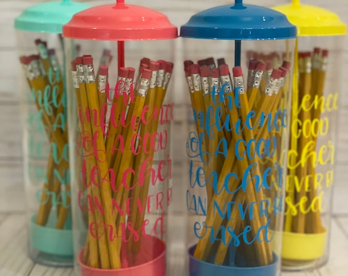 Pencil Holder for Teachers, Pencil Dispenser, Refillable Teacher Class ...