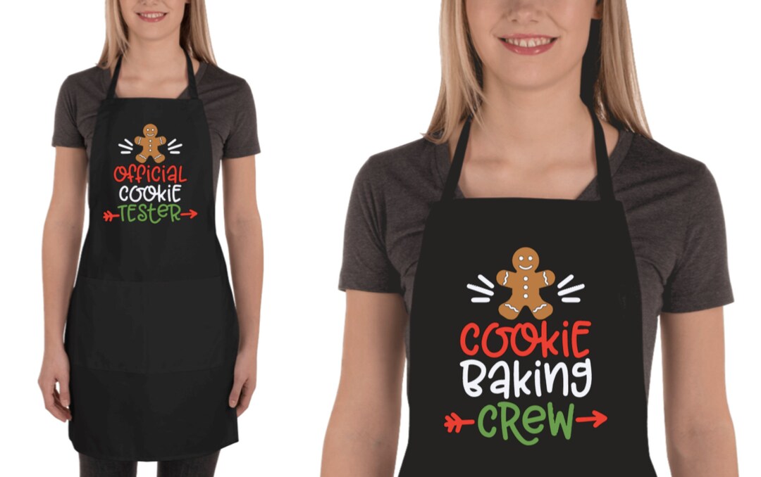 Cookie Baking Crew/cookie Baking Tester Custom Aprons, Kids Christmas ...