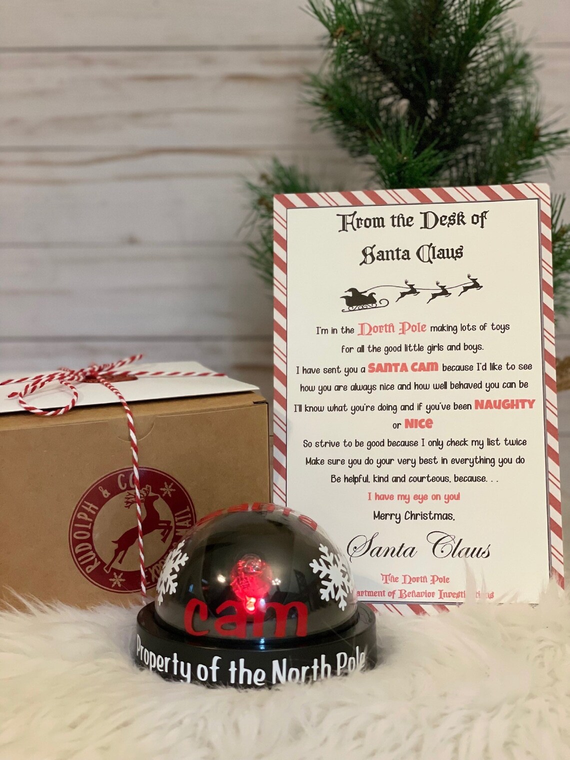 Santa Cam Gift Set, Letter From Santa, North Pole Packaging, Santa Wax ...