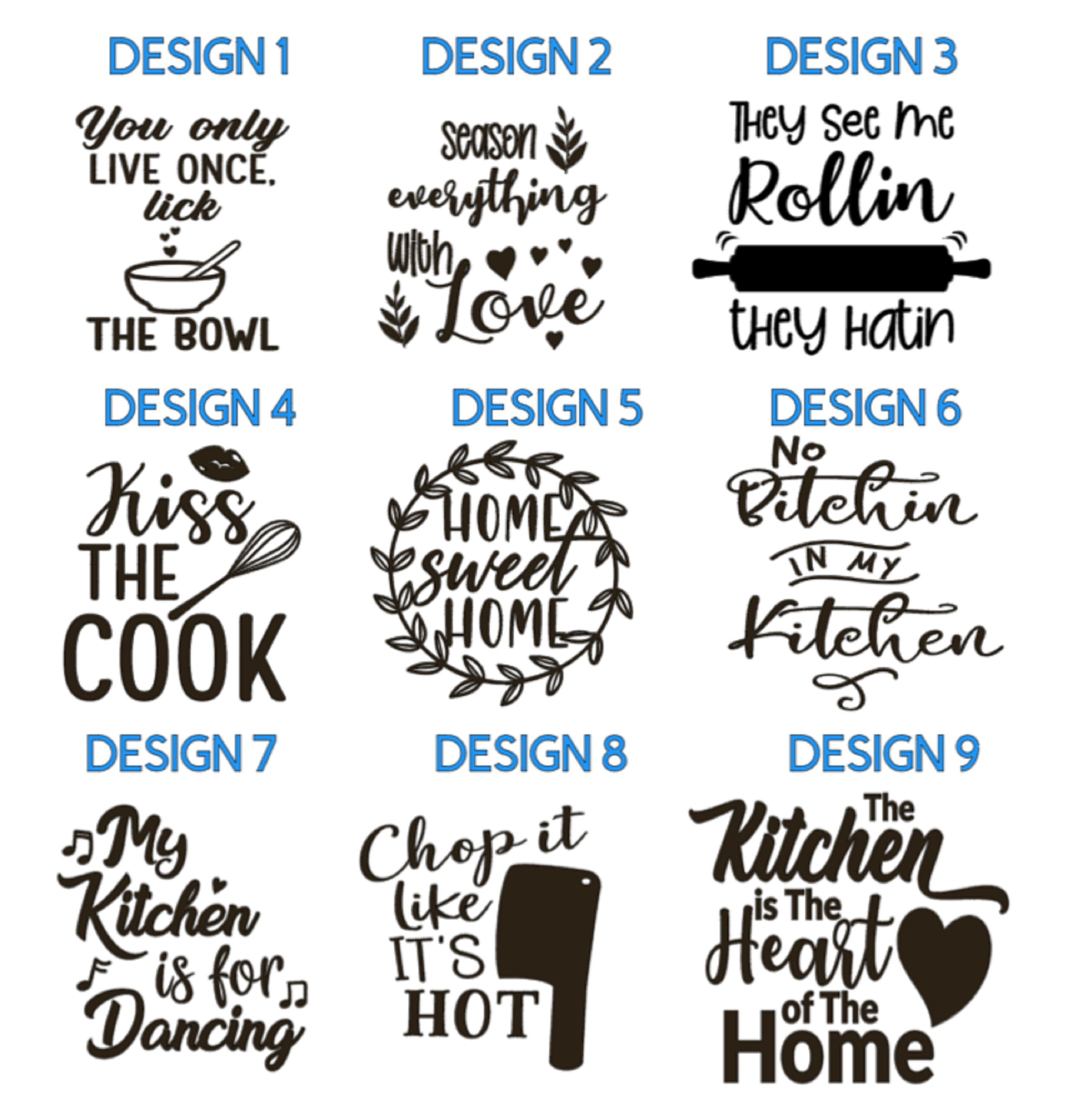 Custom Home Decor Pot Holders Fun Kitchen Quotes - Etsy