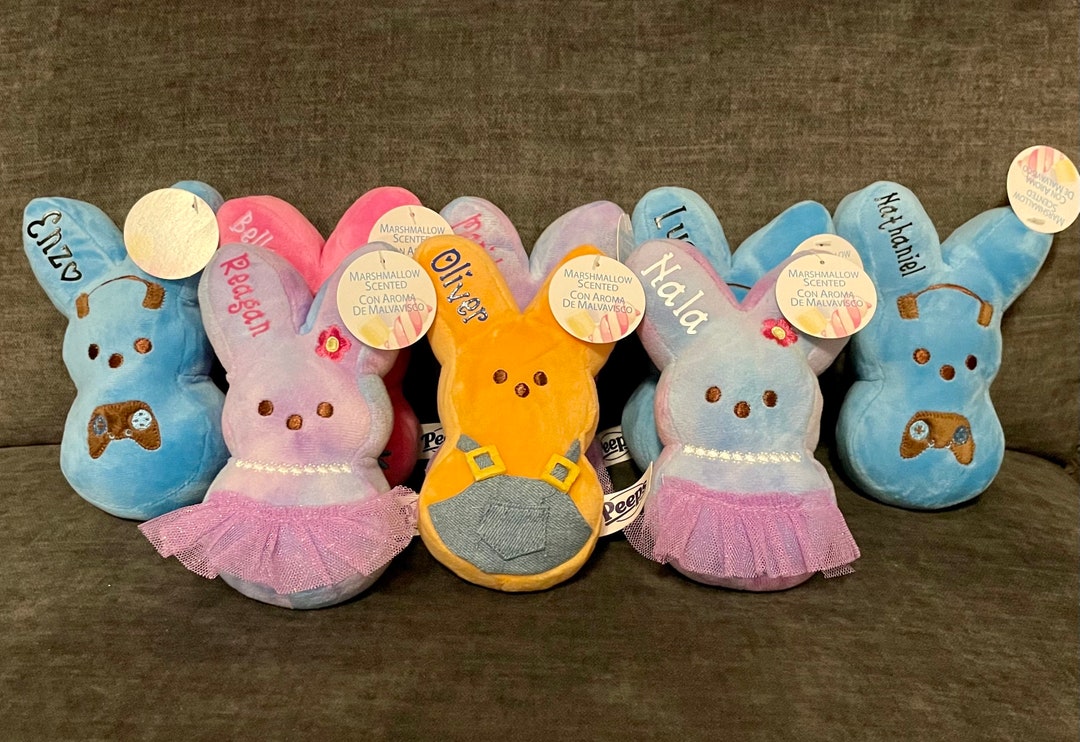 Easter Peeps Bunny Plush, Easter Chicks, Personalized Peeps, Scented ...