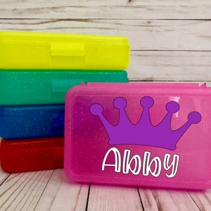 Personalized Pencil Boxes, Prince/princess Custom Pencil Box, Custom Pencil Boxes, Back to ...