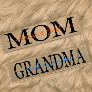 Mom Tile, Personalized Glass Tile, Mother’s Day, Grandma Tile ...