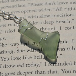 Olive Green Sea Glass Bookmark - Etsy