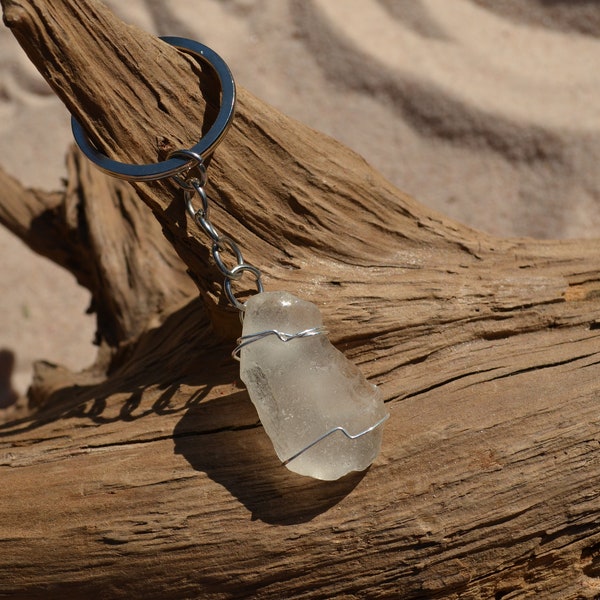 Sea Glass Keychain - Etsy