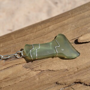 Olive Green Sea Glass Bookmark - Etsy