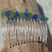 Genuine Cobalt Blue and Kelly Green Sea Glass Hair Comb - Etsy