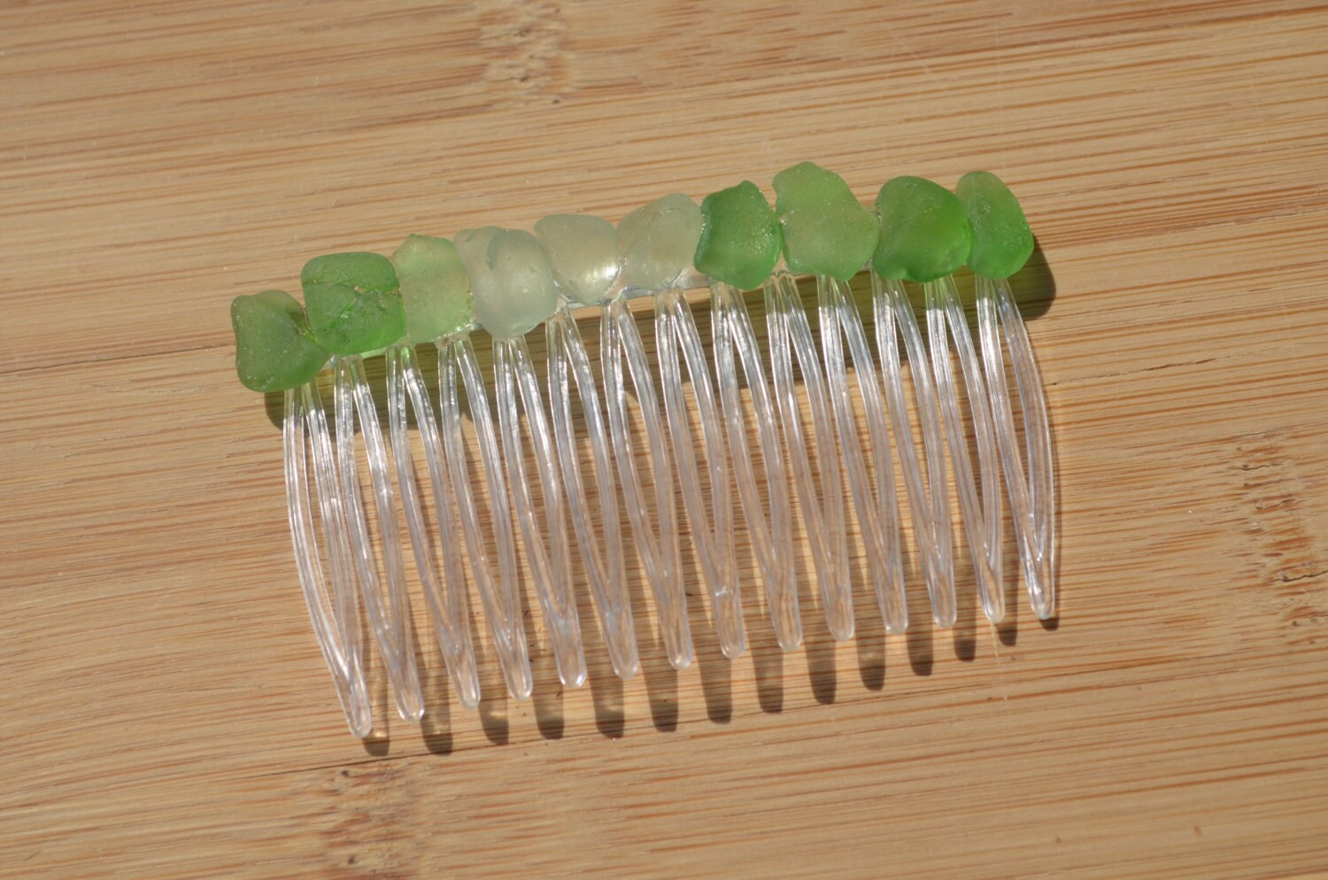 Gorgeous Shades of Genuine Green and Aqua Hair Comb - Etsy