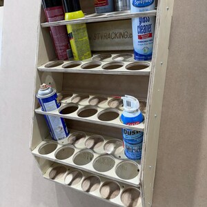 Wall Mounted Rattle Can Storage Organizer - STV Racking - Etsy