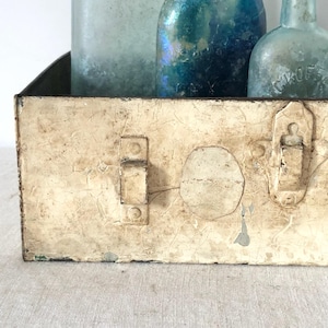Vintage Industrial Metal Bin Storage Display Box Repurpose Old Box - Etsy