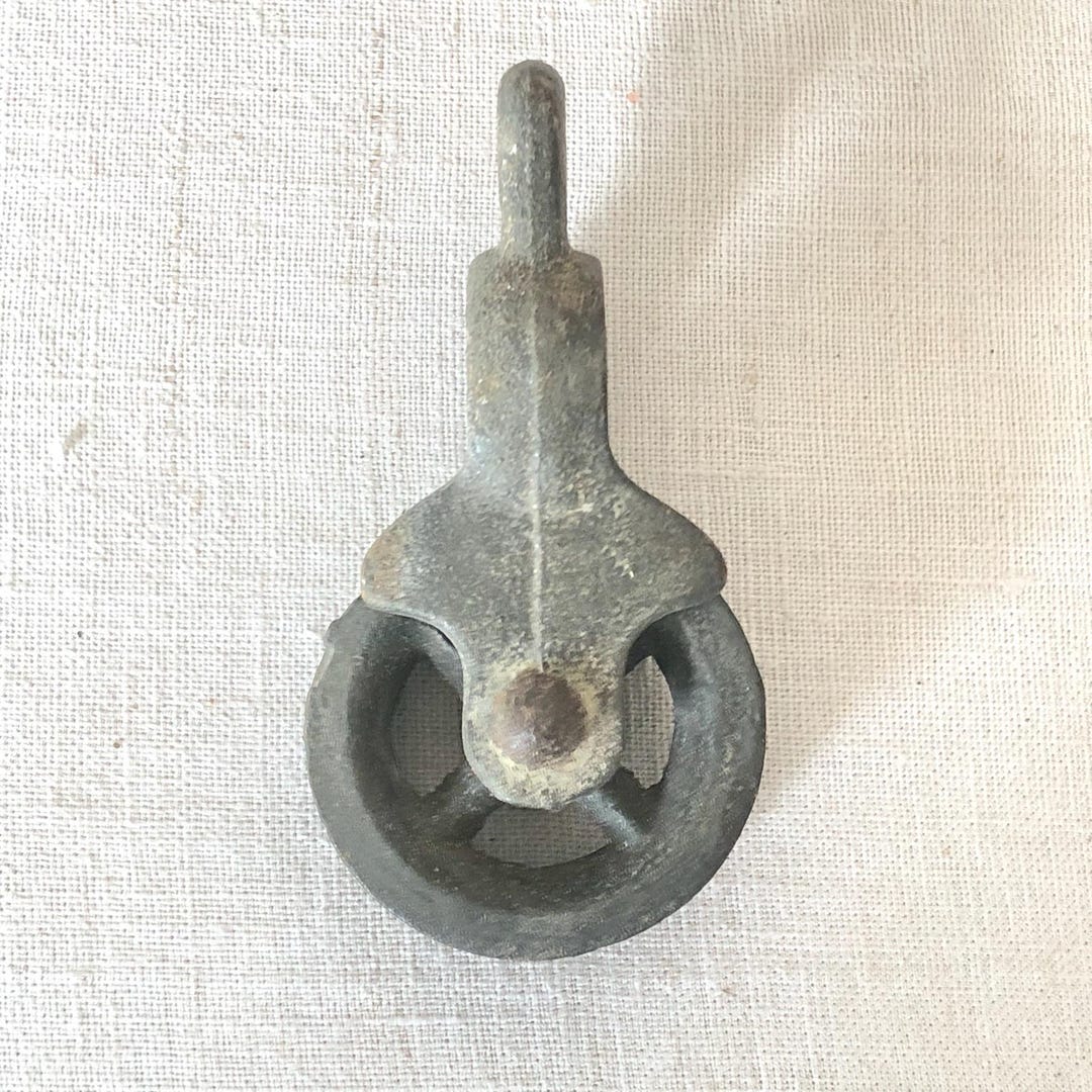 Vintage Small Metal Pulley Wheel Industrial Salvage Small Metal Wheel ...