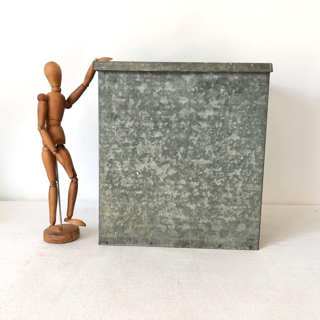 Vintage Elmside Farms Galvanized Milk Box Cooler Dairy Box Farmhouse ...