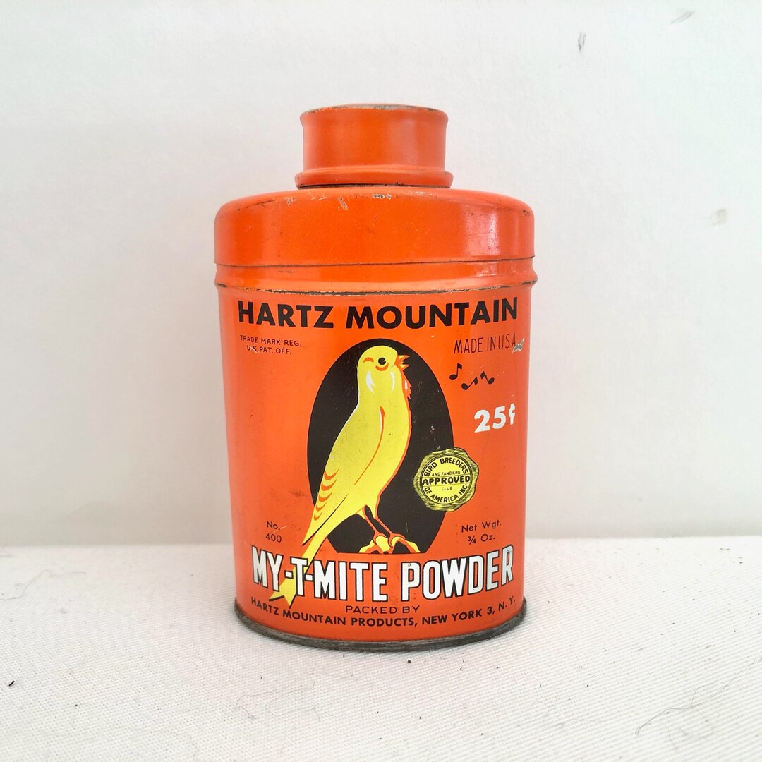 Hartz Mountain My-t-mite Powder Song Food Bird Tin Vintage - Etsy