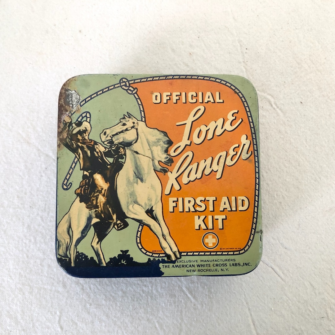 Vintage Official Lone Ranger First Aid Kit With Some Contents - the ...