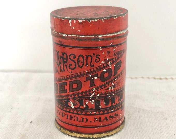 Pearson's Red Top Snuff Tin - Vintage Snuff Display Tin - Etsy