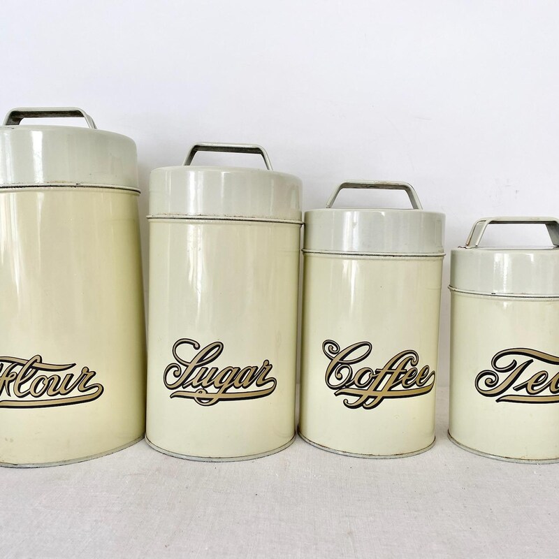 Vintage Canister Set - Etsy