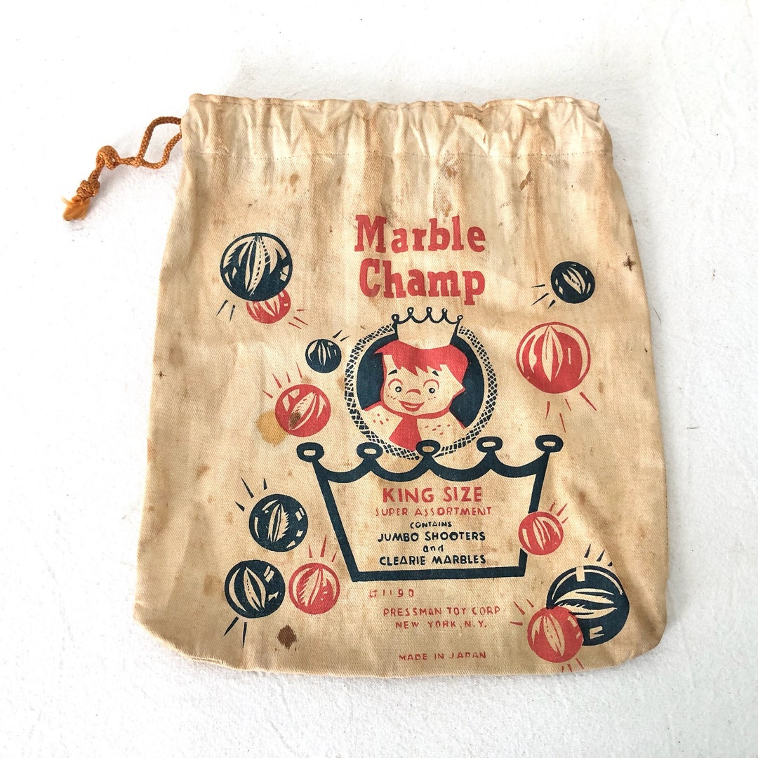 Vintage Marble Bag Marble Champ King Size Empty Cotton Bag Sack ...