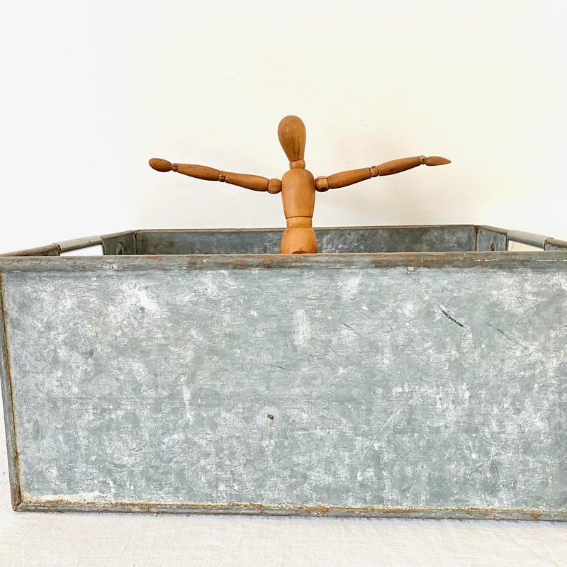 Vintage Metal Bin - Etsy UK