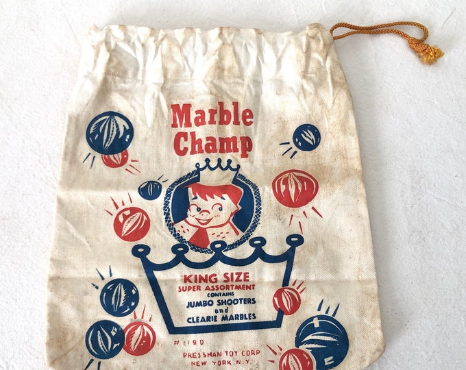 Vintage Marble Bag - Marble Champ King Size Empty Cotton Bag Sack ...