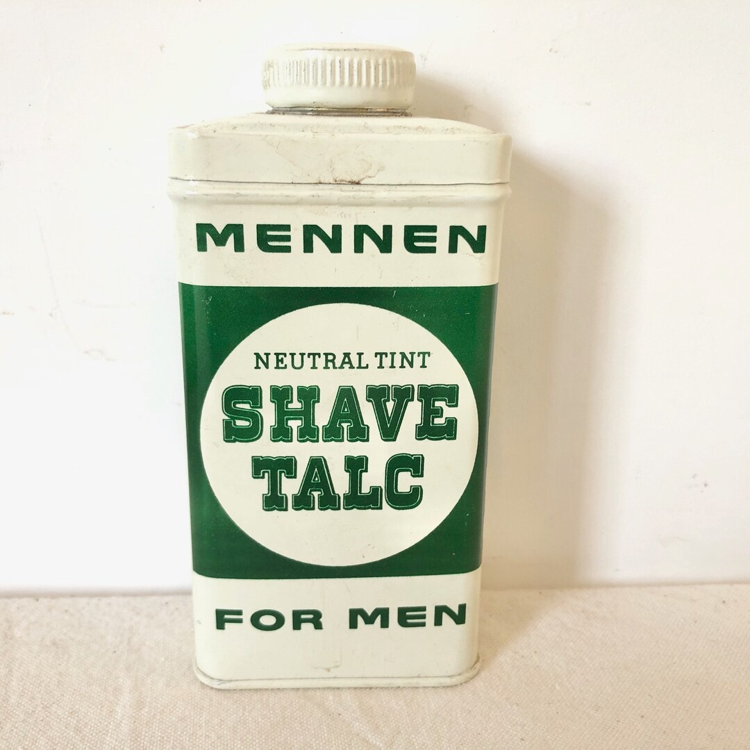 Vintage Mennen Shave Talc for Men Tin - After Shaving Talc Container ...