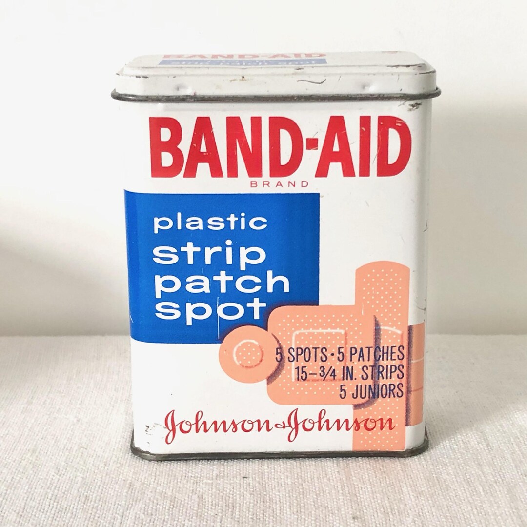 Vintage Band-aid Brand Plastic Strip Patch Spot Tin Johnson & Johnson ...