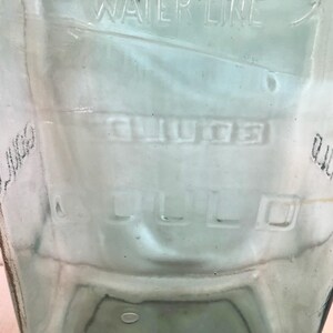 Vintage Gould Battery Jar Large Heavy Thick Glass Aqua Battery Jar ...
