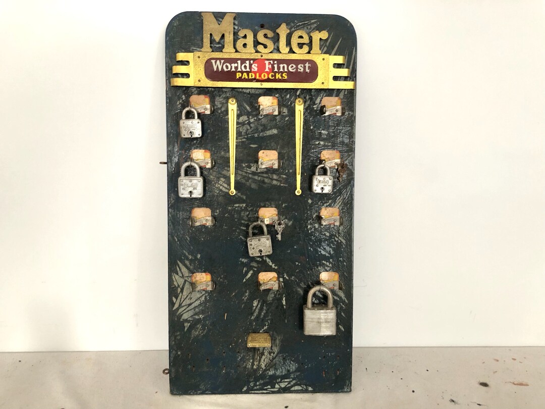 Vintage Master Lock Padlock Display Rack Vintage Lock Store Display - Etsy