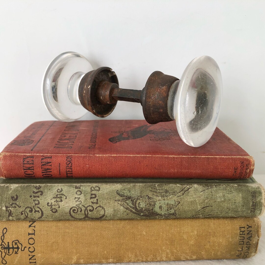 Antique Apostolic Cross Glass Door Knob Set - Vintage Glass Door Knob - Etsy