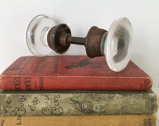 Antique Apostolic Cross Glass Door Knob Set - Vintage Glass Door Knob - Etsy