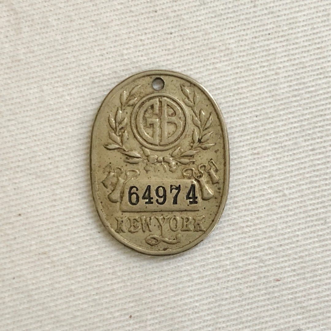Antique Gimbel Brothers Charge Coin Plate New York Tag Vintage Charge ...