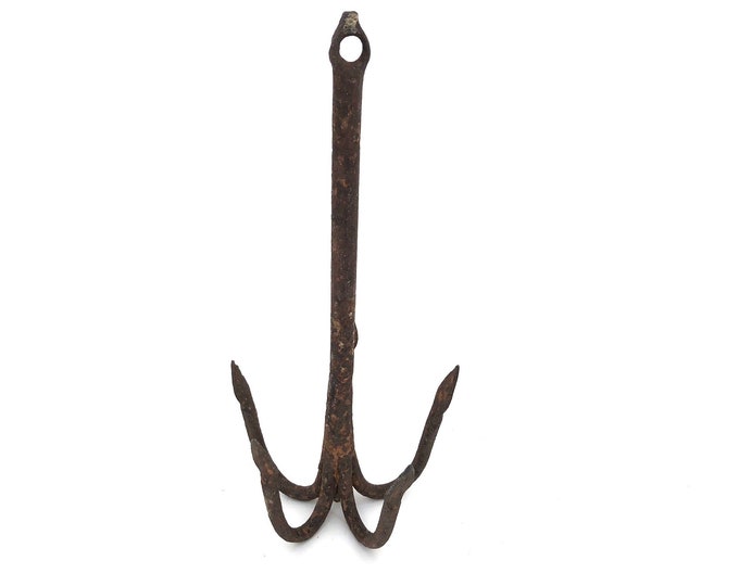 Grappling Hook Vintage Metal 5 Prong Hook Hardware Repurpose Hook ...