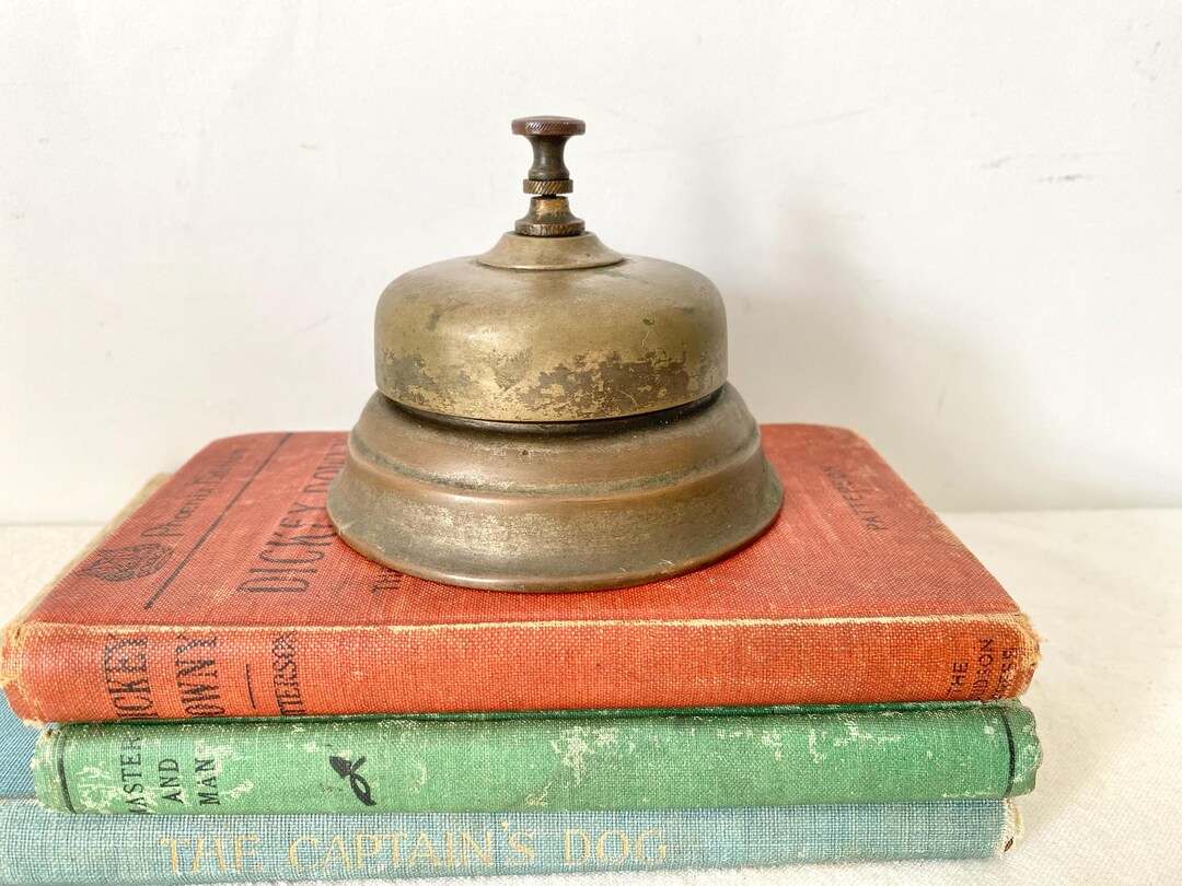 Vintage Hotel Lobby Bell Twist Top Ringer Metal Service Bell - Etsy