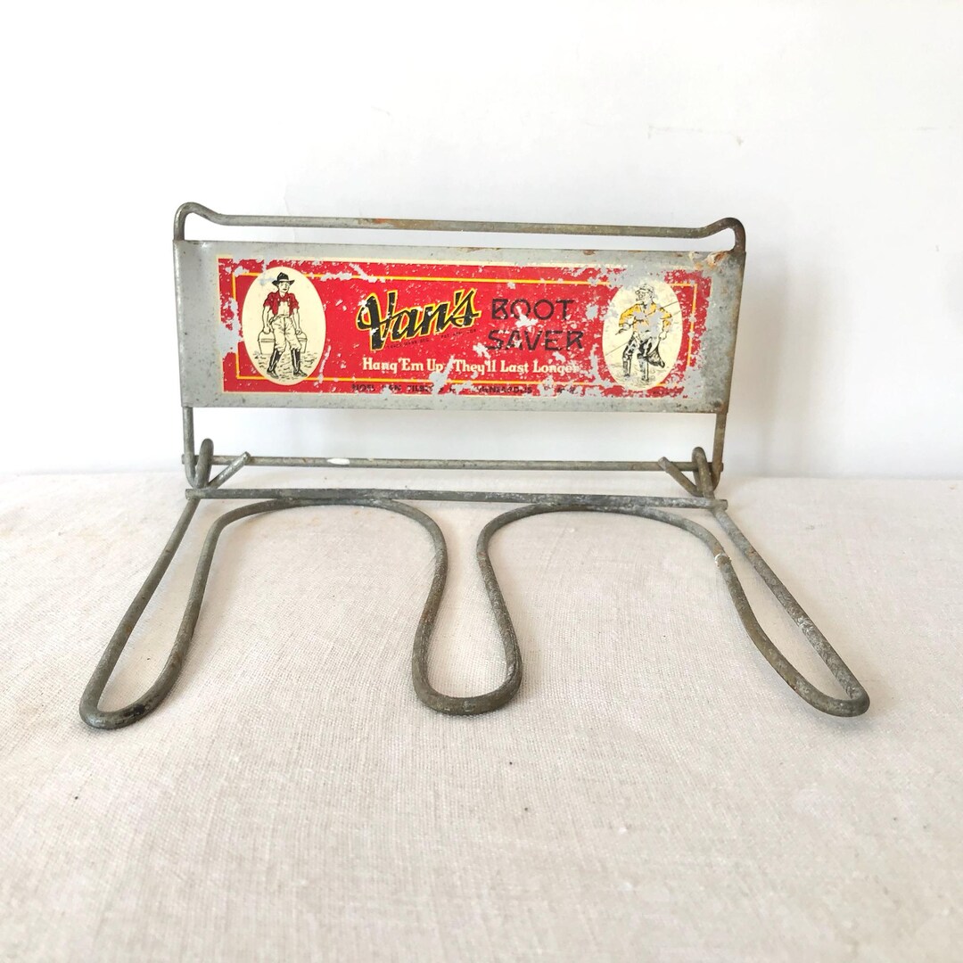 Vintage Van's Boot Saver Holder Advertising Wall Rack Repurpose Rack ...