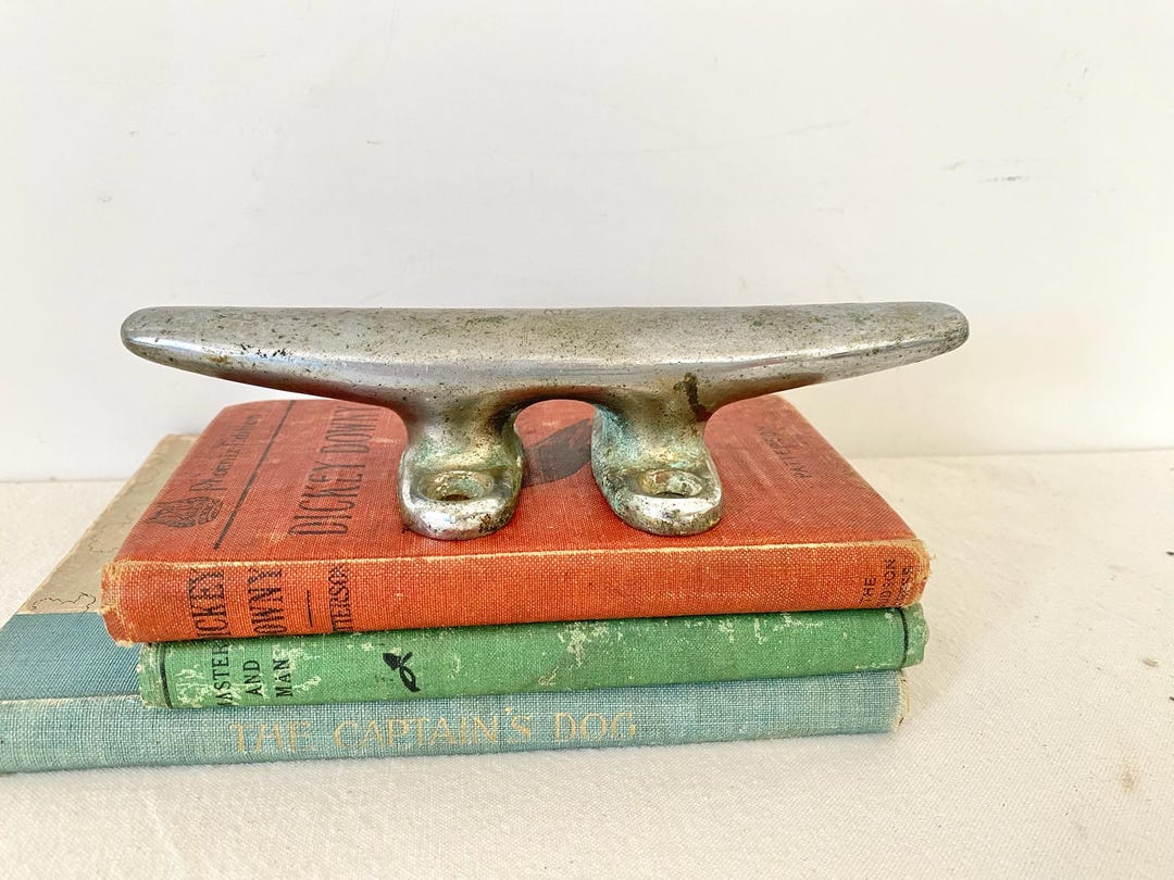Vintage Large Chrome Plated Brass Ship Boat Dock Cleat - Repurpose Boat ...