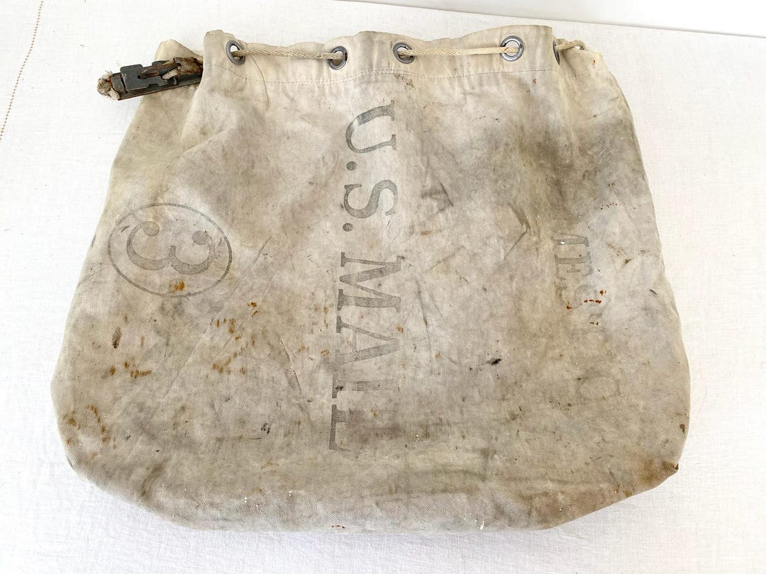Vintage 1970s USPS Cotton Mail Bag - US Domestic Mail 1978 - Etsy