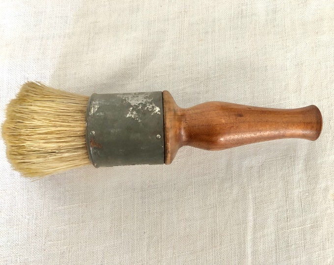 Vintage Stencil Paint Brush Antique Wood Handle Stencil Brush With ...