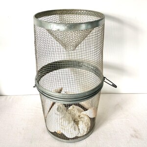 Vintage Minnow Basket Killie Fish Trap Basket Repurpose Fishing Basket ...