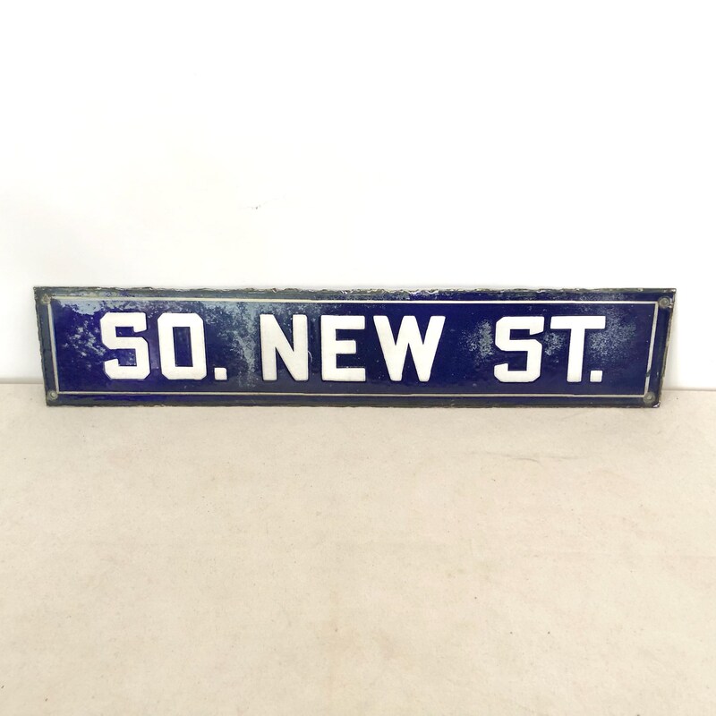 Vintage Enamel Sign - Etsy
