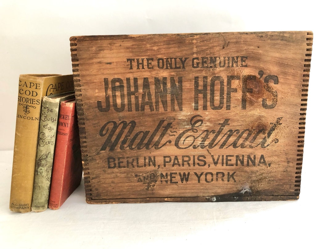 Antique Johann Hoff's Malt Extract Shipping Box Vintage Eisner ...