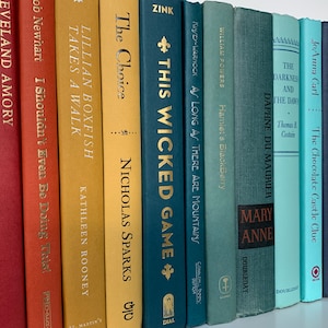 Hidden Storage, Real Books Faux Book Box Router Hider in Rainbow ...