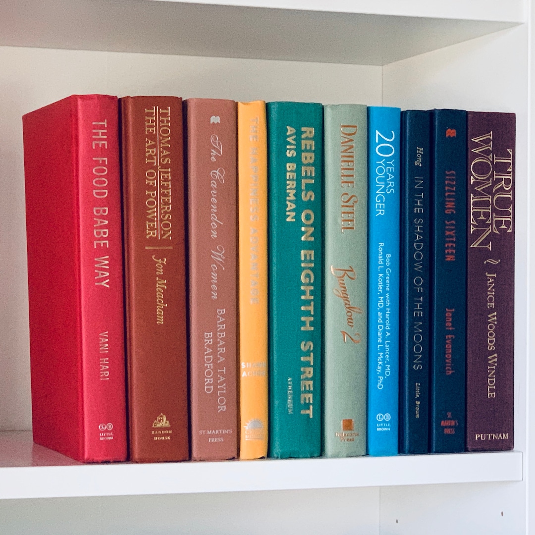 Rainbow Decorative Book Set | Choose Your Set | Multicolor Spectrum ...