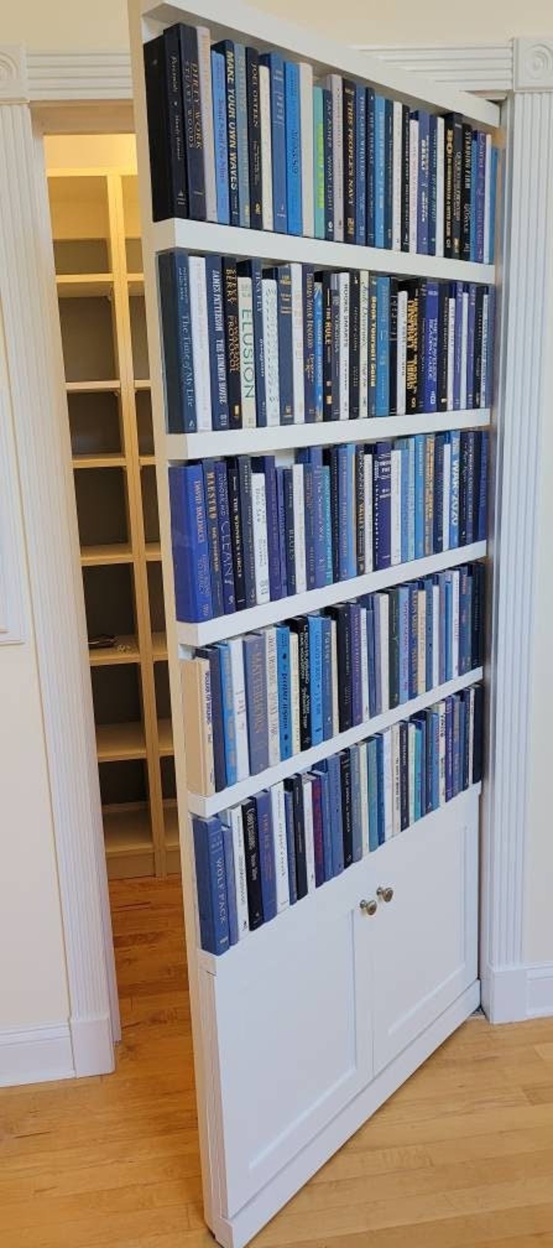 Secret Door Books™ | Trimmed Book Spines (wood Panel) | DIY Custom Wall ...