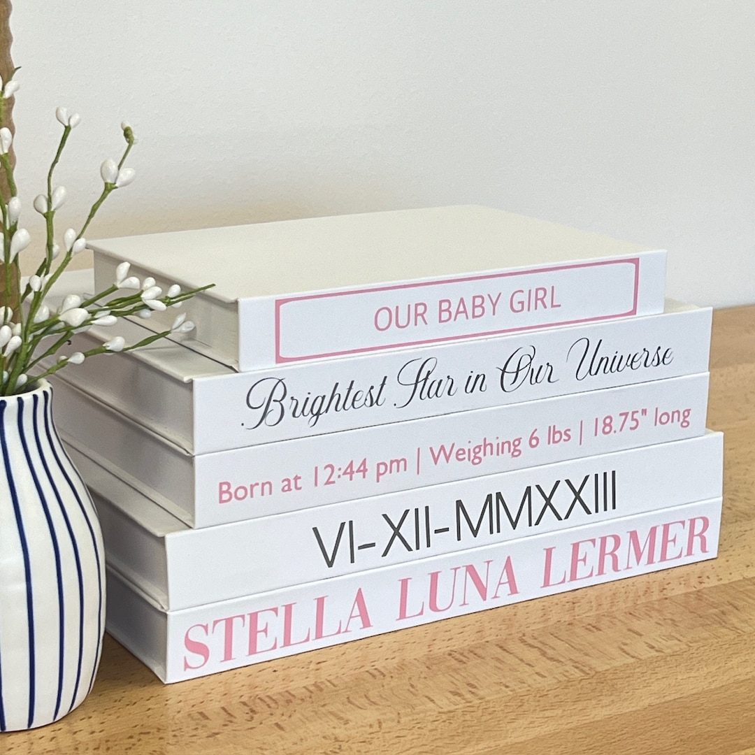 Personalized Baby Book Covobook+ | Custom Name Title Text | Choose Font ...
