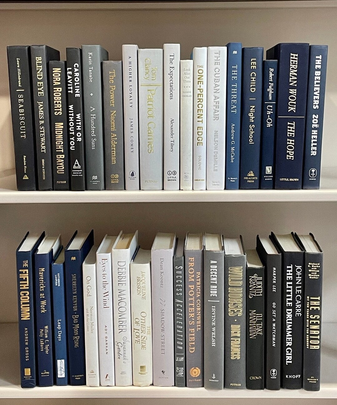 Custom Books Stack™ | Blue White Cream Gray Black | Real Books by Color ...